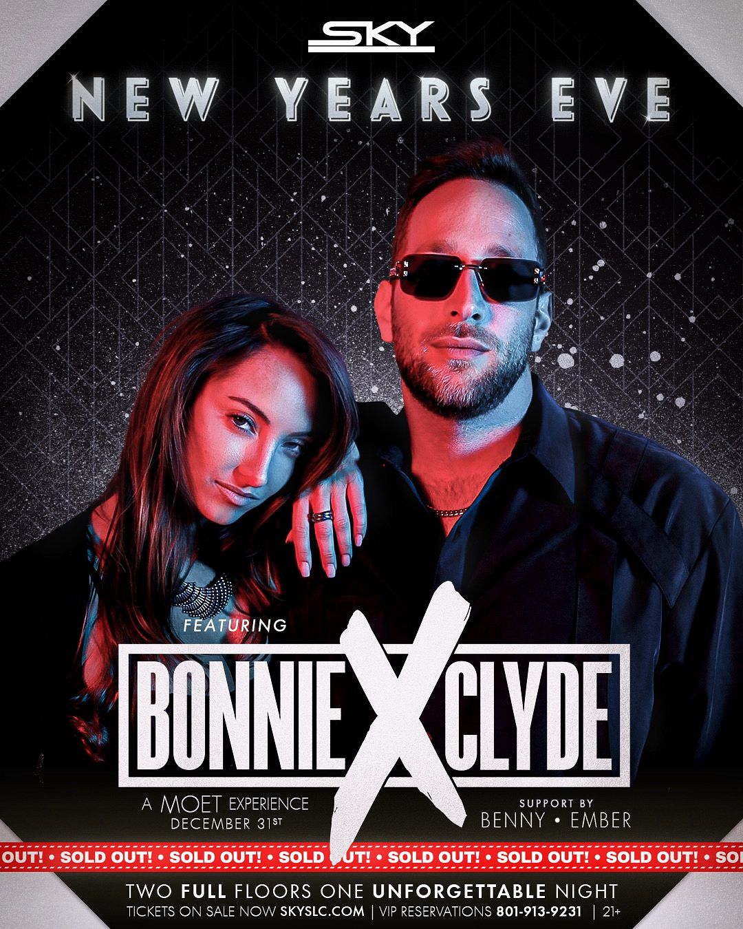 NYE ft. BONNIE X CLYDE at SKY Tickets at Sky SLC in Salt Lake City by ...