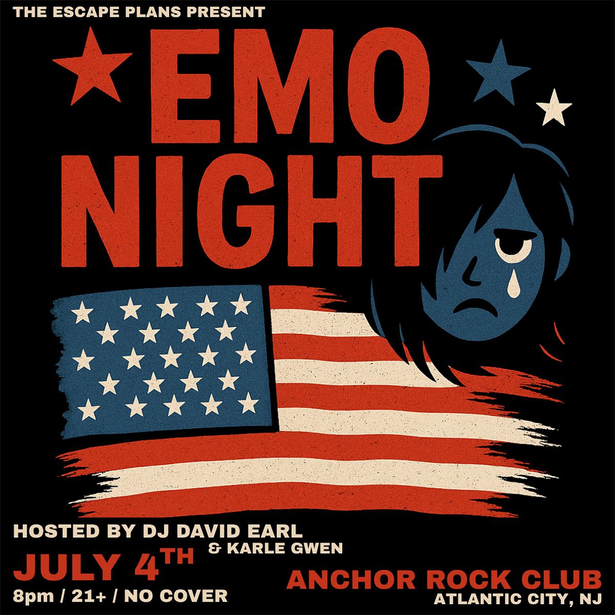 Emo Night w/ DJ David Earl & Karle Gwen Tickets at Anchor Rock Club in ...