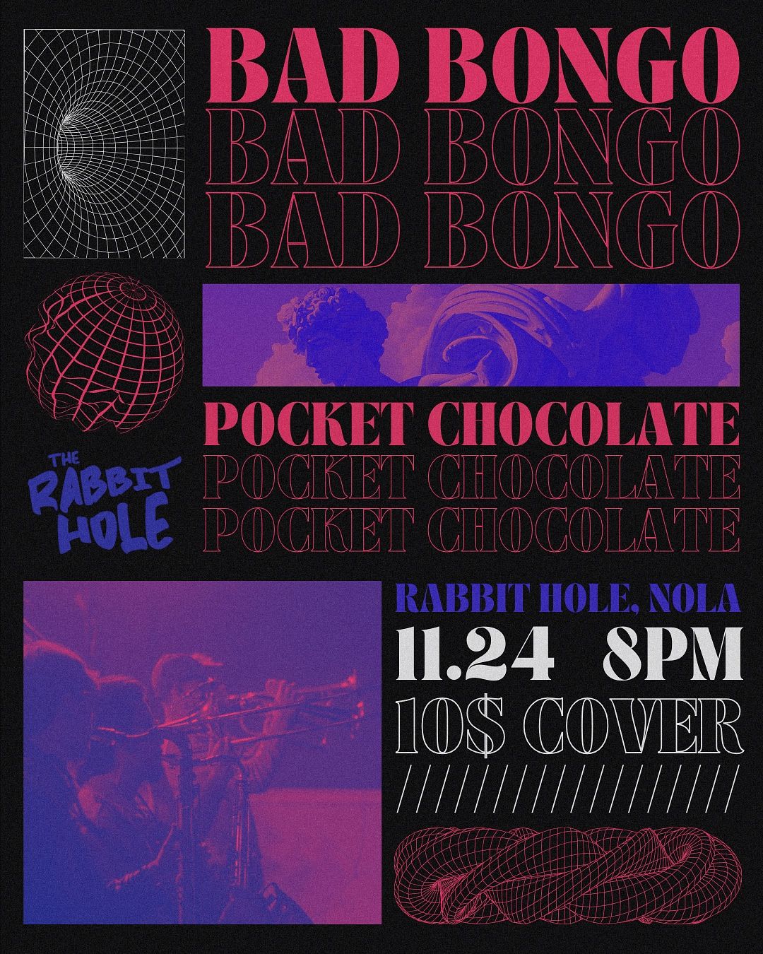 Bad Bongo + Pocket Chocolate Tickets at The Rabbit Hole in New Orleans ...
