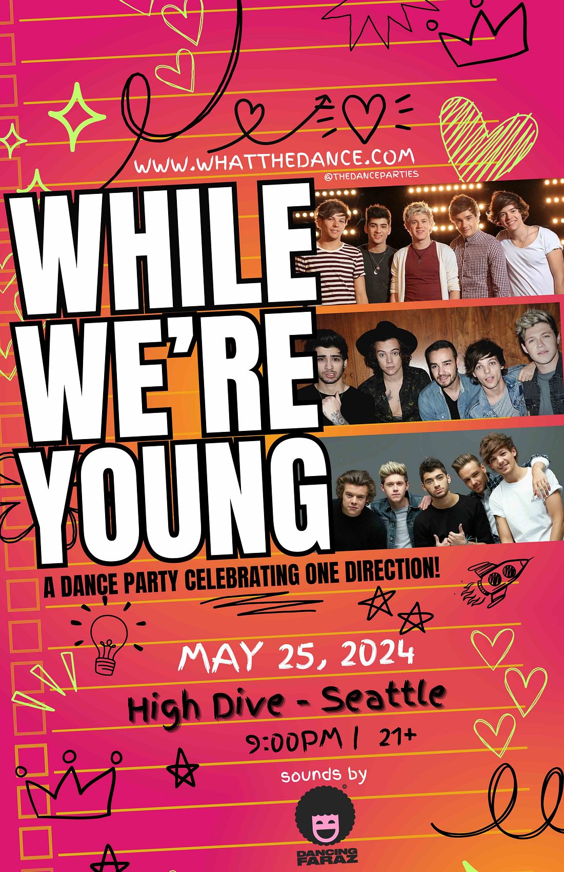 WHILE WE'RE YOUNG: A ONE DIRECTION DANCE NIGHT Tickets at High Dive in ...