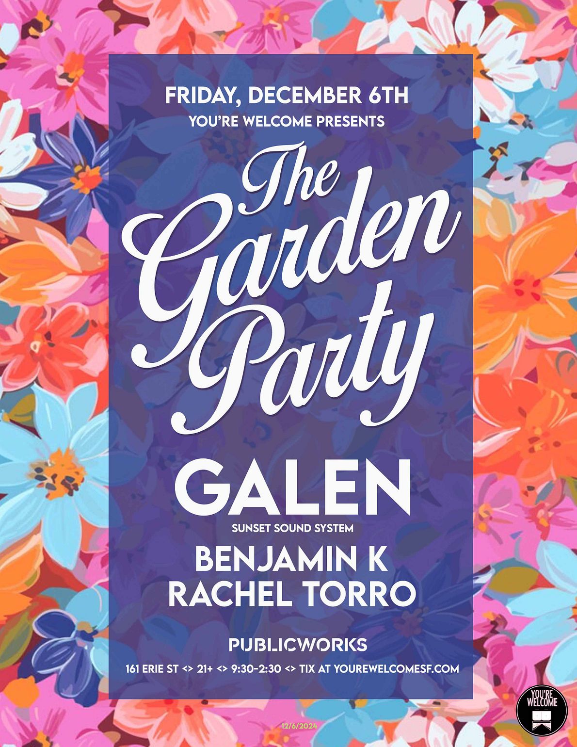 The Garden Party with Galen Tickets at Public Works in San Francisco by ...