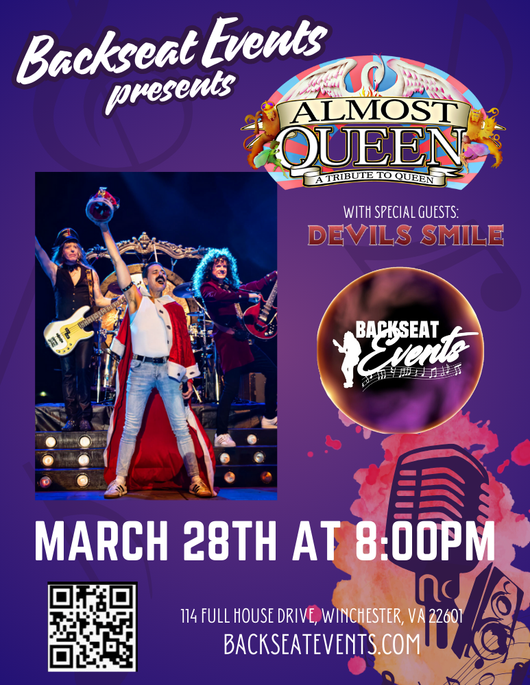 Almost QUEEN Tickets at Backseat Events in Winchester by Backseat | Tixr