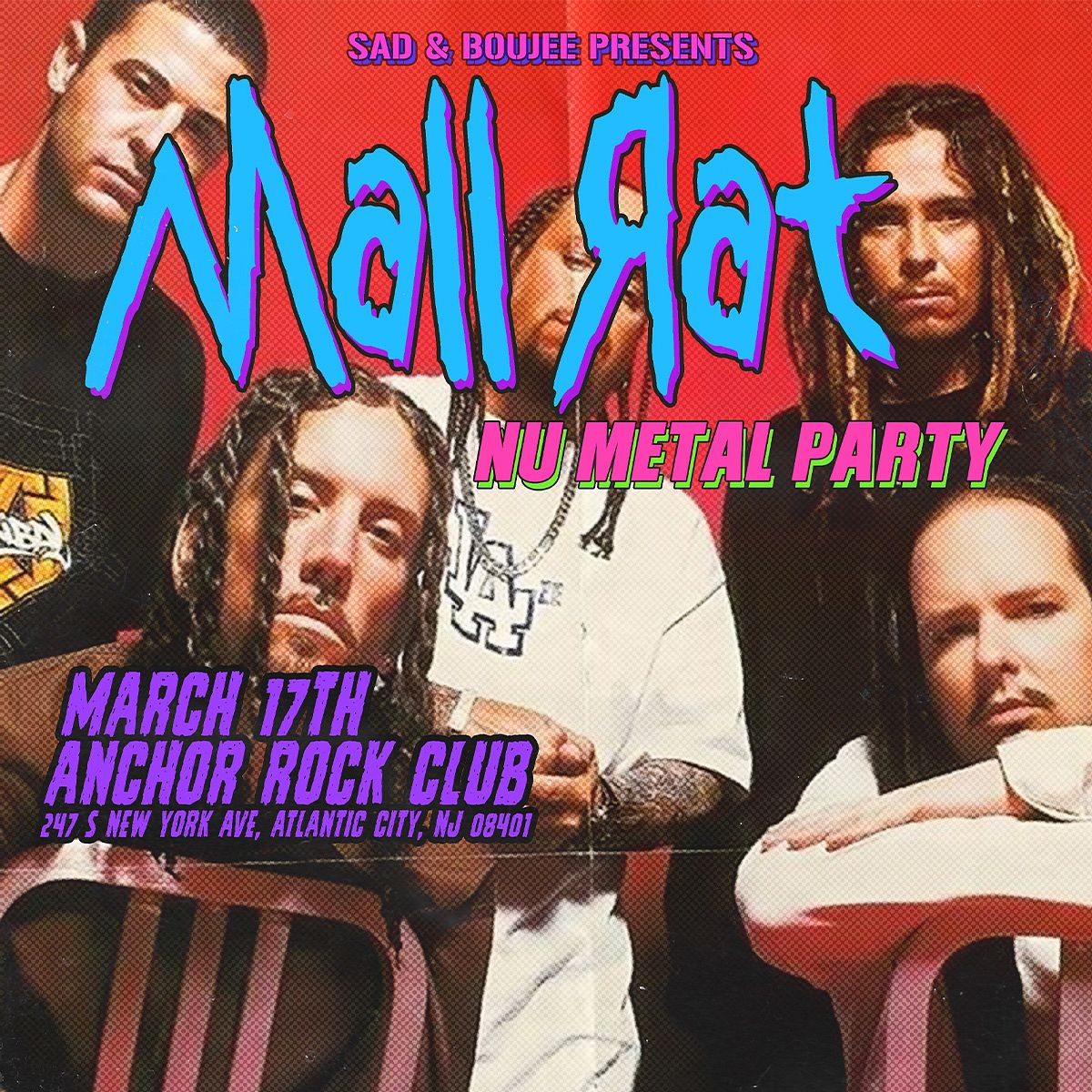 Mall Rat Nu Metal Party Tickets at Anchor Rock Club in Atlantic City by ...