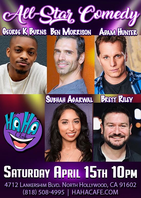 ALL STAR COMEDY Tickets at Ha Ha Comedy Club in Los Angeles by Haha ...