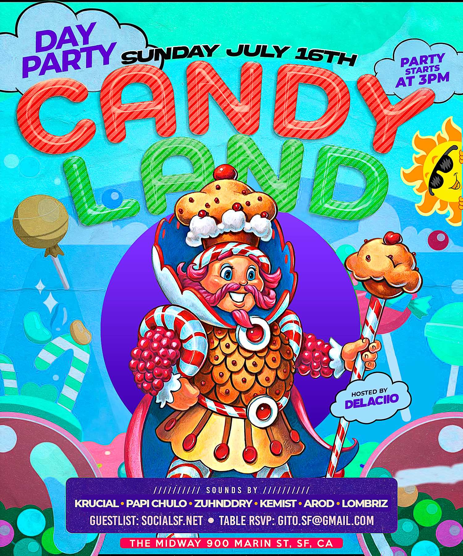 Candyland Day Party Tickets at The Midway in San Francisco by The ...