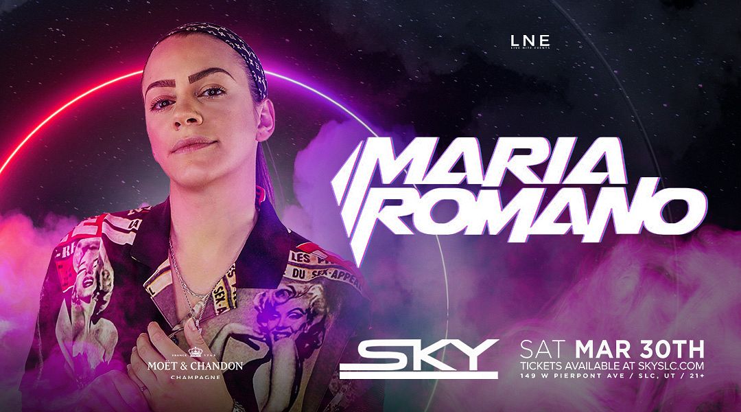 MARIA ROMANO at SKY Tickets at Sky SLC in Salt Lake City by SKY SLC | Tixr