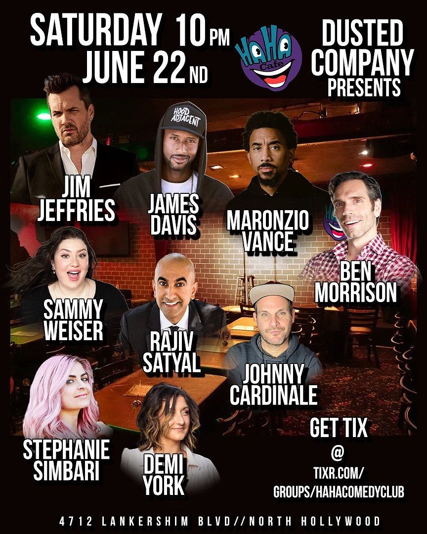 Jim Jefferies Tickets at Ha Ha Comedy Club in Los Angeles by Haha ...