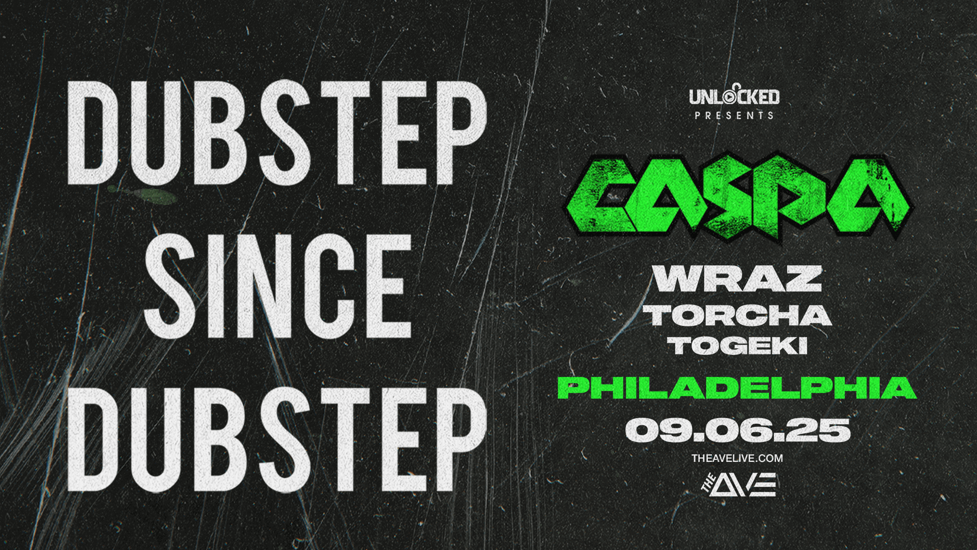 CASPA Tickets at The Ave Live in Philadelphia by Unlocked Presents | Tixr
