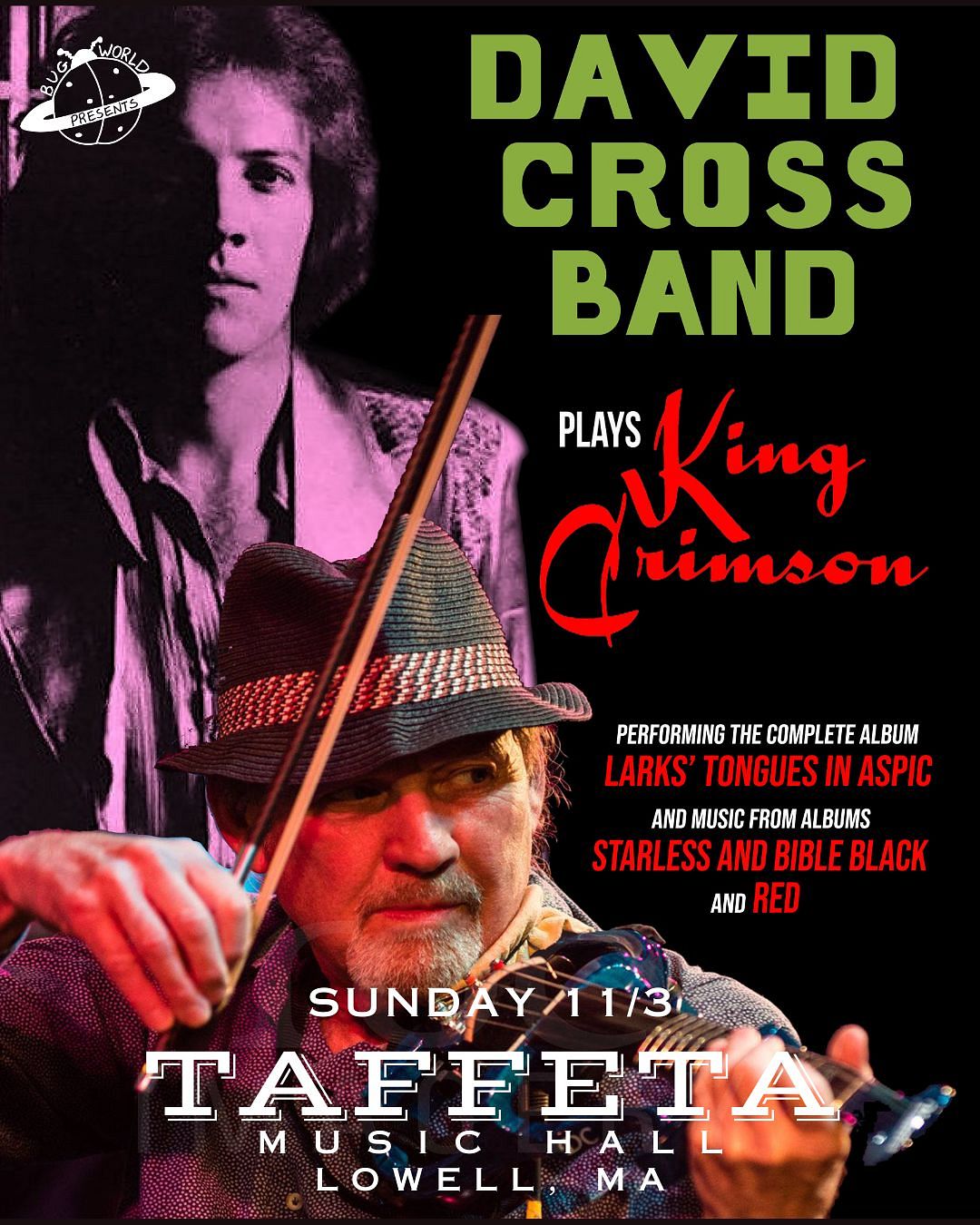 David Cross Band Plays King Crimson Tickets at Taffeta Music Hall in ...