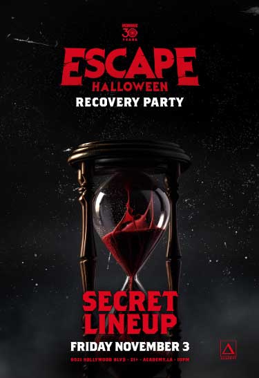 Escape Recovery Party: Secret Lineup Tickets at Academy Nightclub in ...