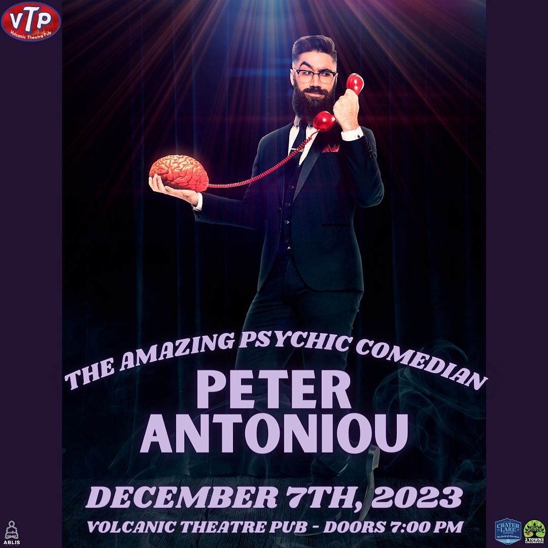 Peter Antoniou - The Amazing Psychic Comedian Tickets at Volcanic ...