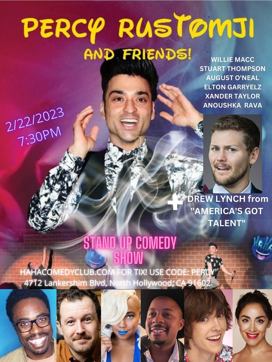 Percy Rustomji and Friends Tickets at Ha Ha Comedy Club in Los Angeles ...