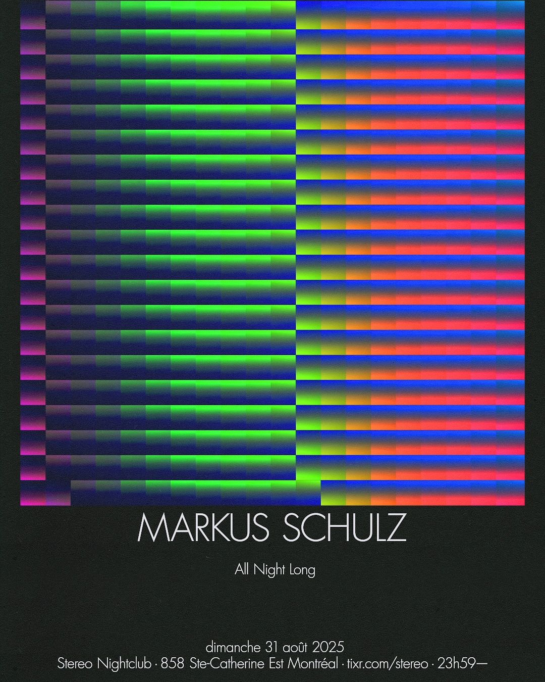 MARKUS SCHULZ [ALL NIGHT] Tickets at Stereo in Montréal by Stereo | Tixr