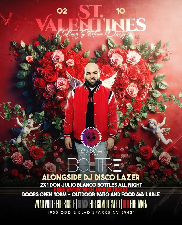 St. Valentine Party Tickets at Oak Room Lounge in Sparks by Oakroom ...