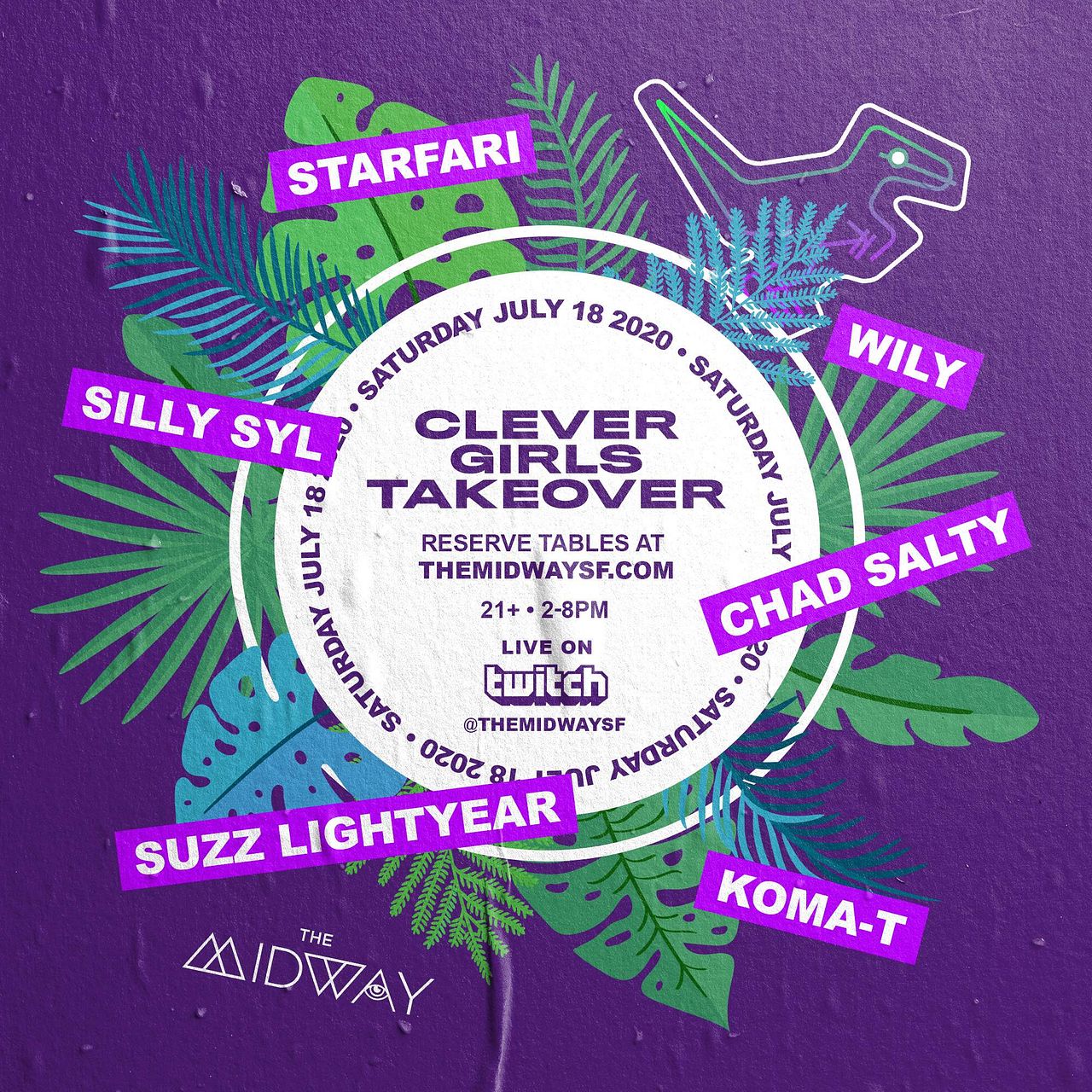 Clever Girls Takeover on The Midway Patio Tickets at The Midway in San ...