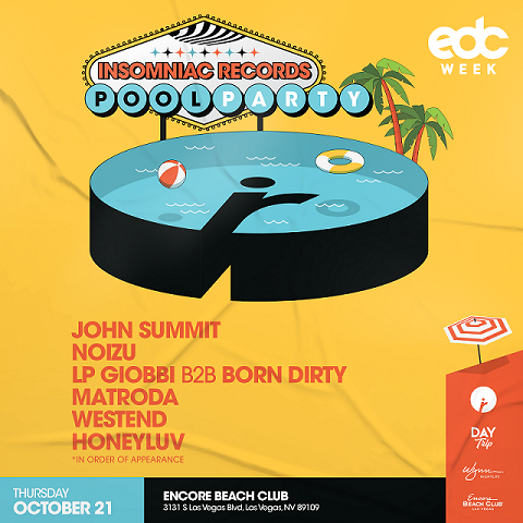 Insomniac Records Pool Party Tickets at Encore Beach Club in Las Vegas ...