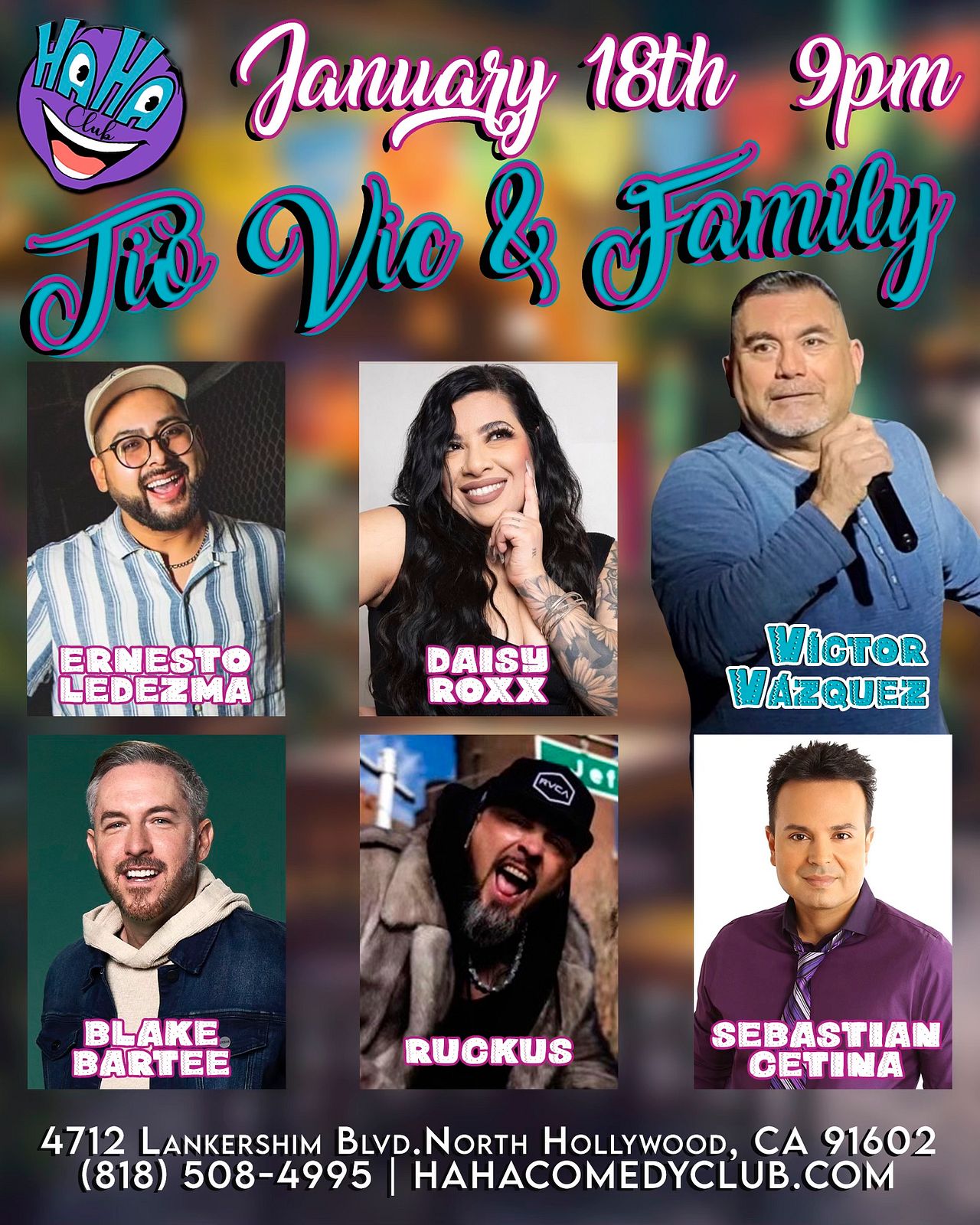 Tio Vic and Family Tickets at Ha Ha Comedy Club in Los Angeles by Haha ...