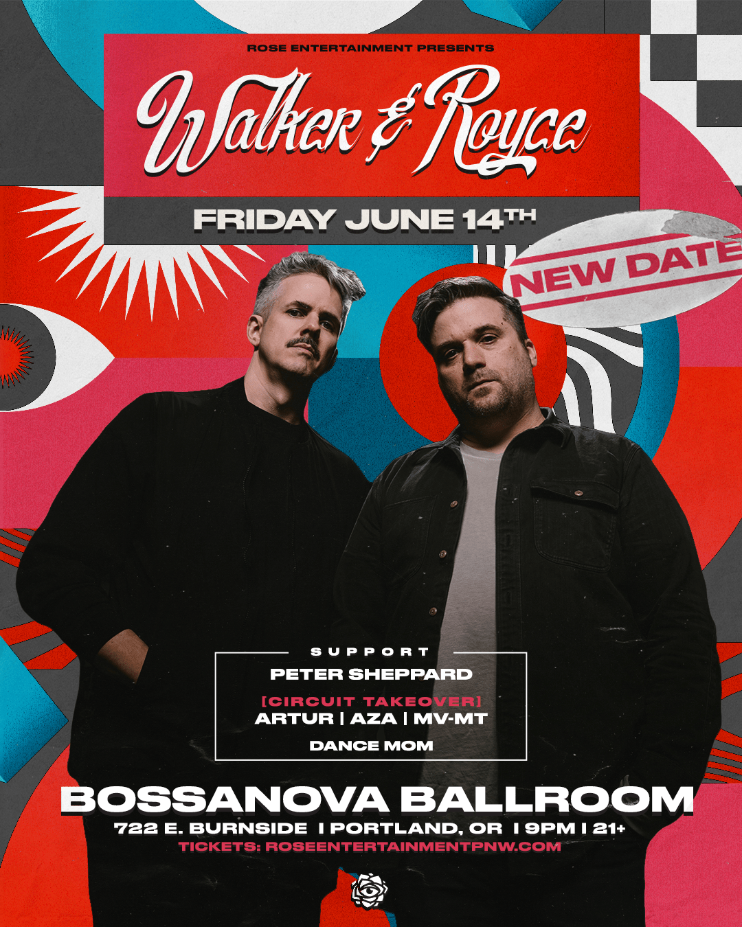 Walker & Royce Tickets at Bossanova Ballroom in Portland by Rose ...