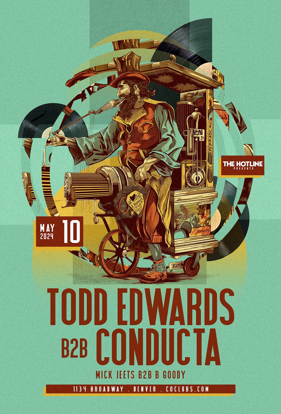 TODD EDWARDS b2b CONDUCTA Tickets at the540room in Denver by 1134 ...