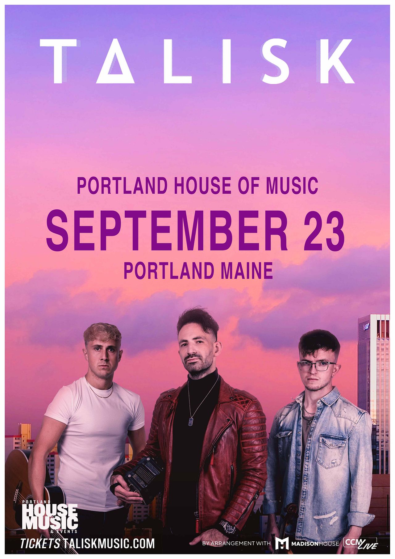 Talisk Tickets at Portland House Of Music and Events (HOME) in Portland ...