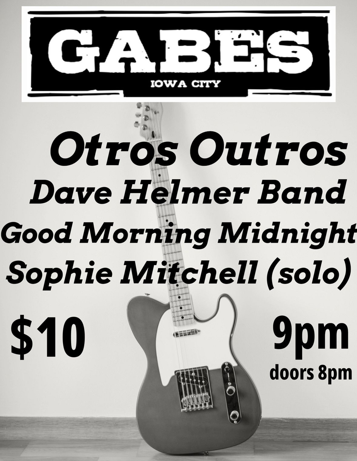 Otros Outros, Dave Helmer, GMM, Sophie Mitchell Tickets at Gabe's in ...