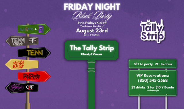 The Original Friday Night Block Party Tickets at Tally Strip in ...