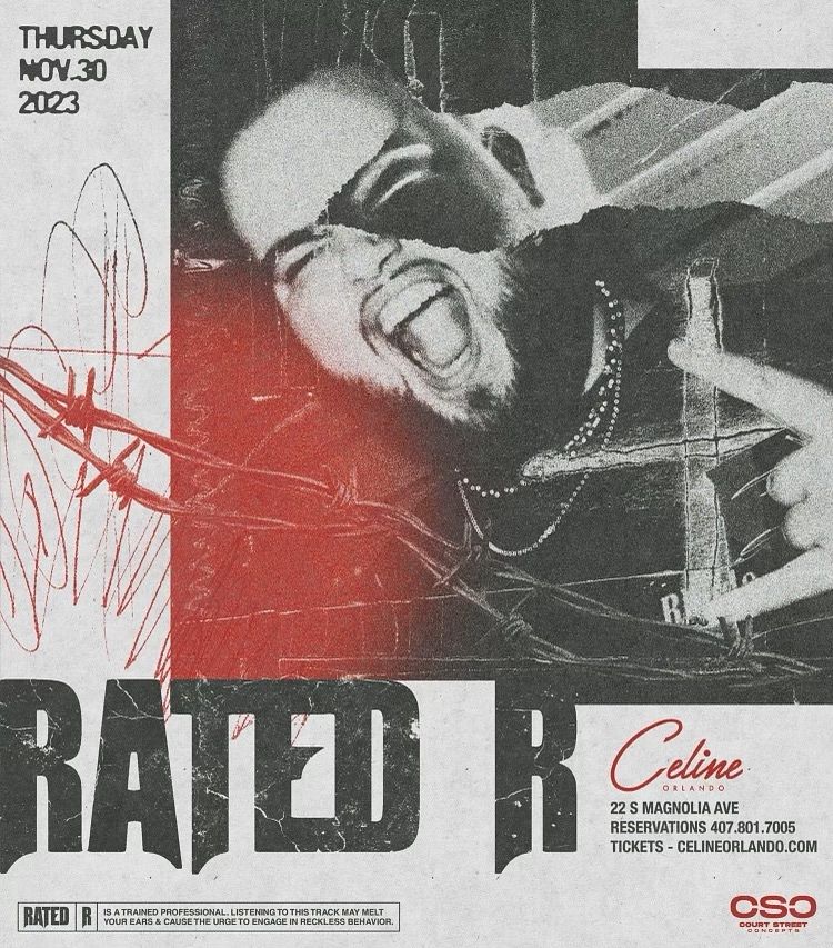 RATED R Tickets at CELINE ORLANDO in Orlando by Celine Orlando | Tixr
