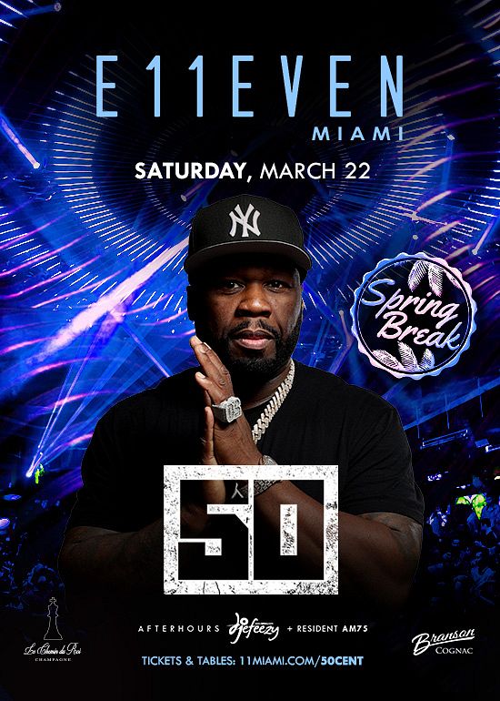 50 CENT Tickets at E11EVEN Miami in Miami by 11 Miami | Tixr