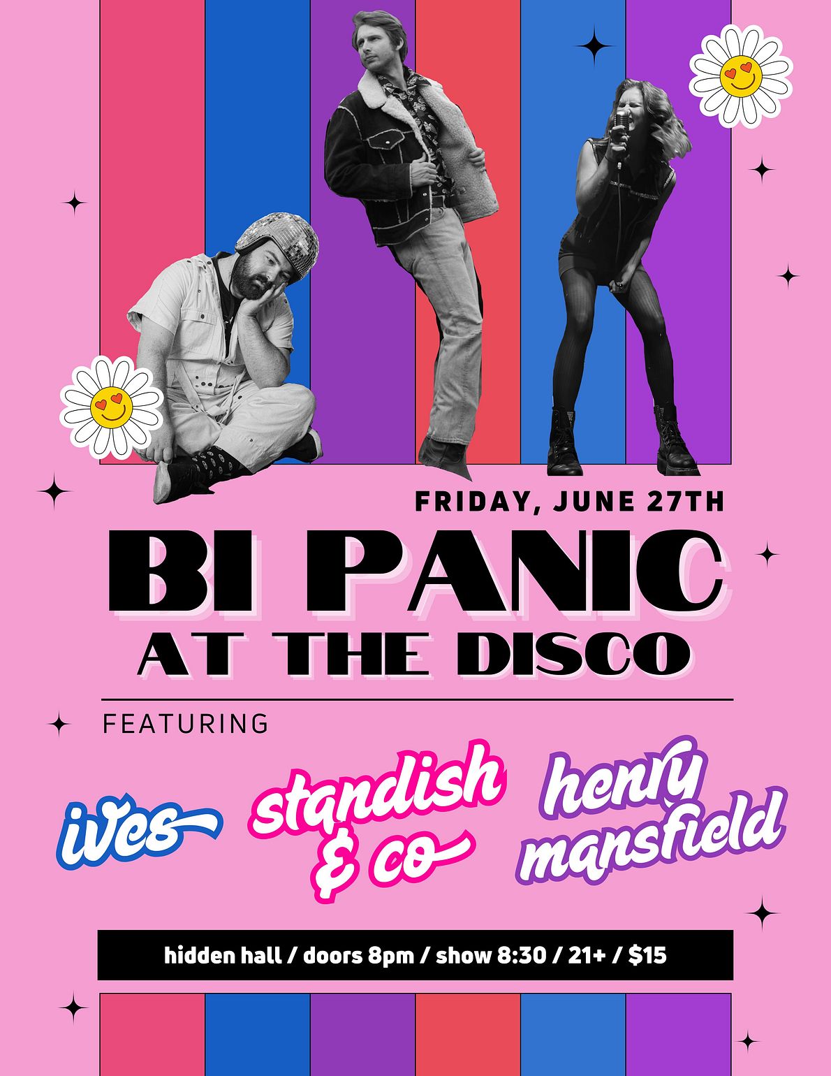 *BI-PANIC AT THE DISCO* w/ Henry Mansfield, Standish&Co., Ives Tickets ...