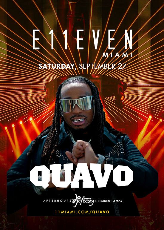 QUAVO Tickets at E11EVEN Miami in Miami by 11 Miami | Tixr