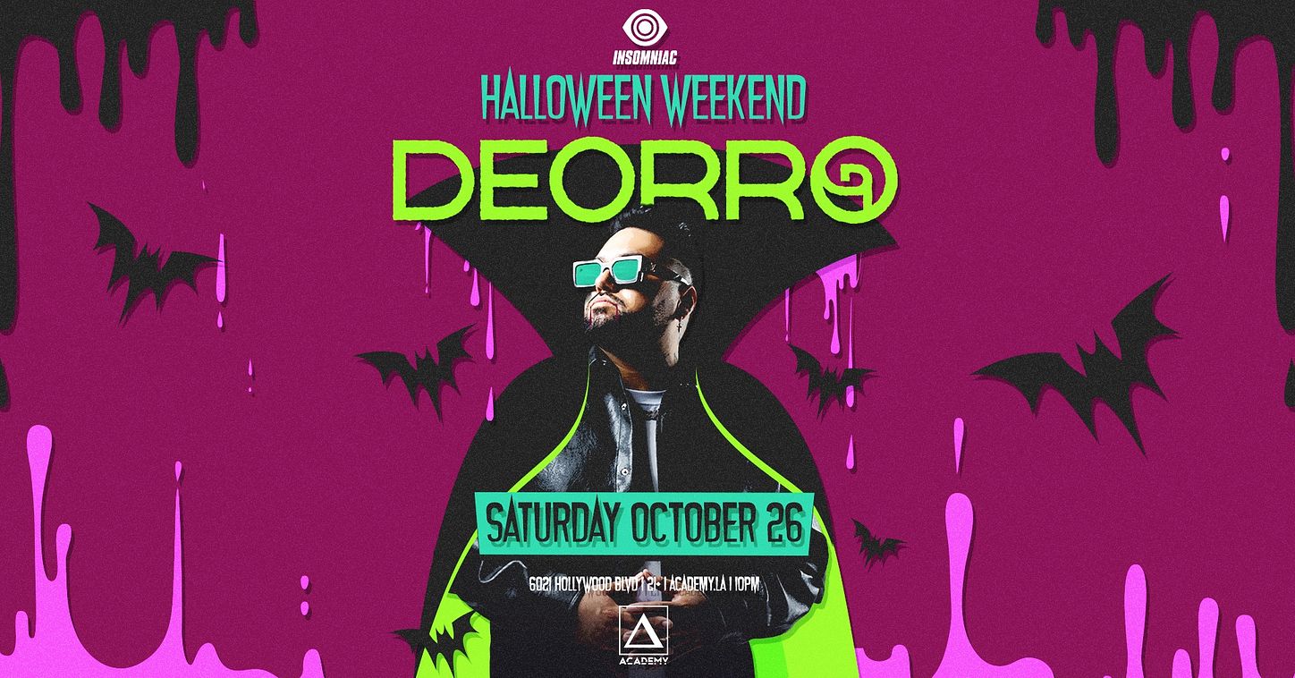 Deorro Tickets at Academy Nightclub in Los Angeles by Academy | Tixr