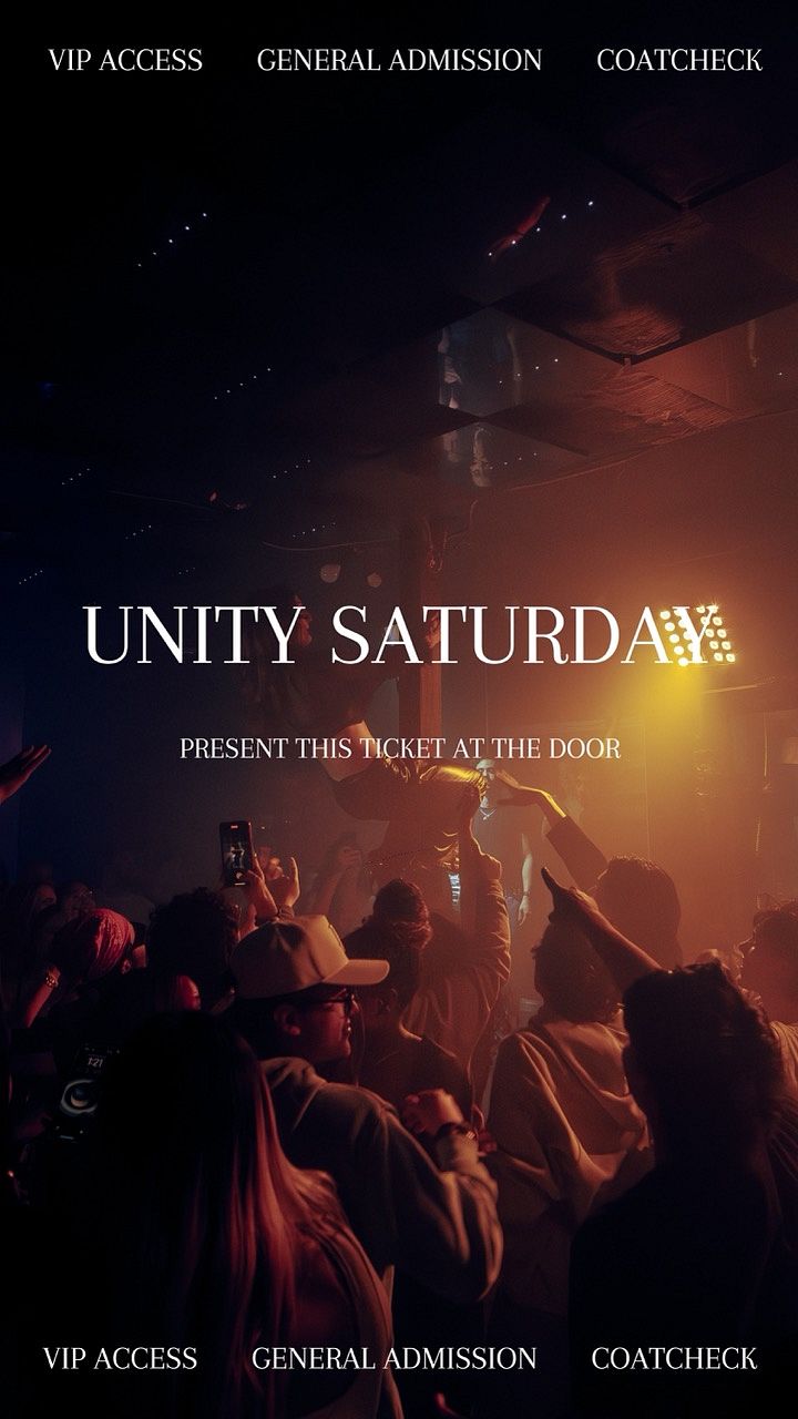 Unity - Saturday Tickets at Club Unity in Montréal by Club Unity | Tixr