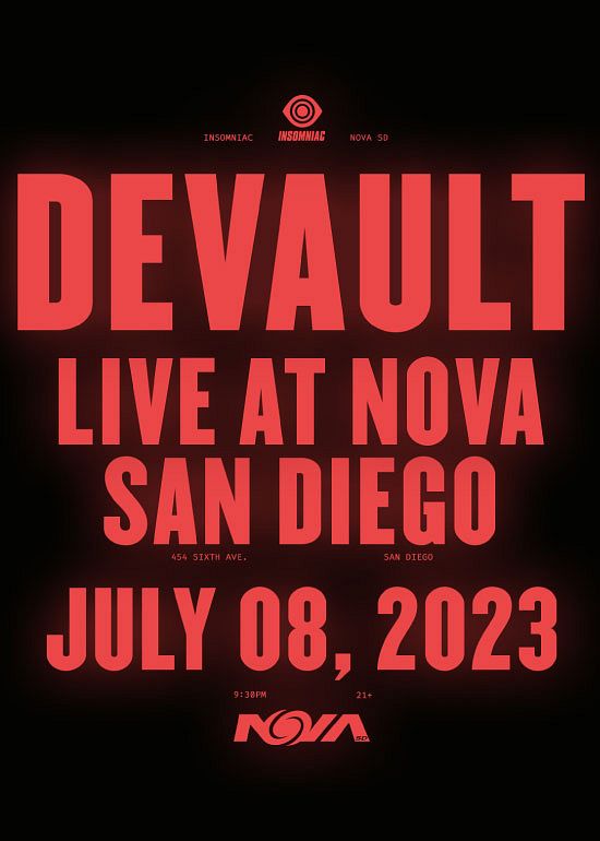 Devault Tickets at Nova SD in San Diego by Nova SD | Tixr