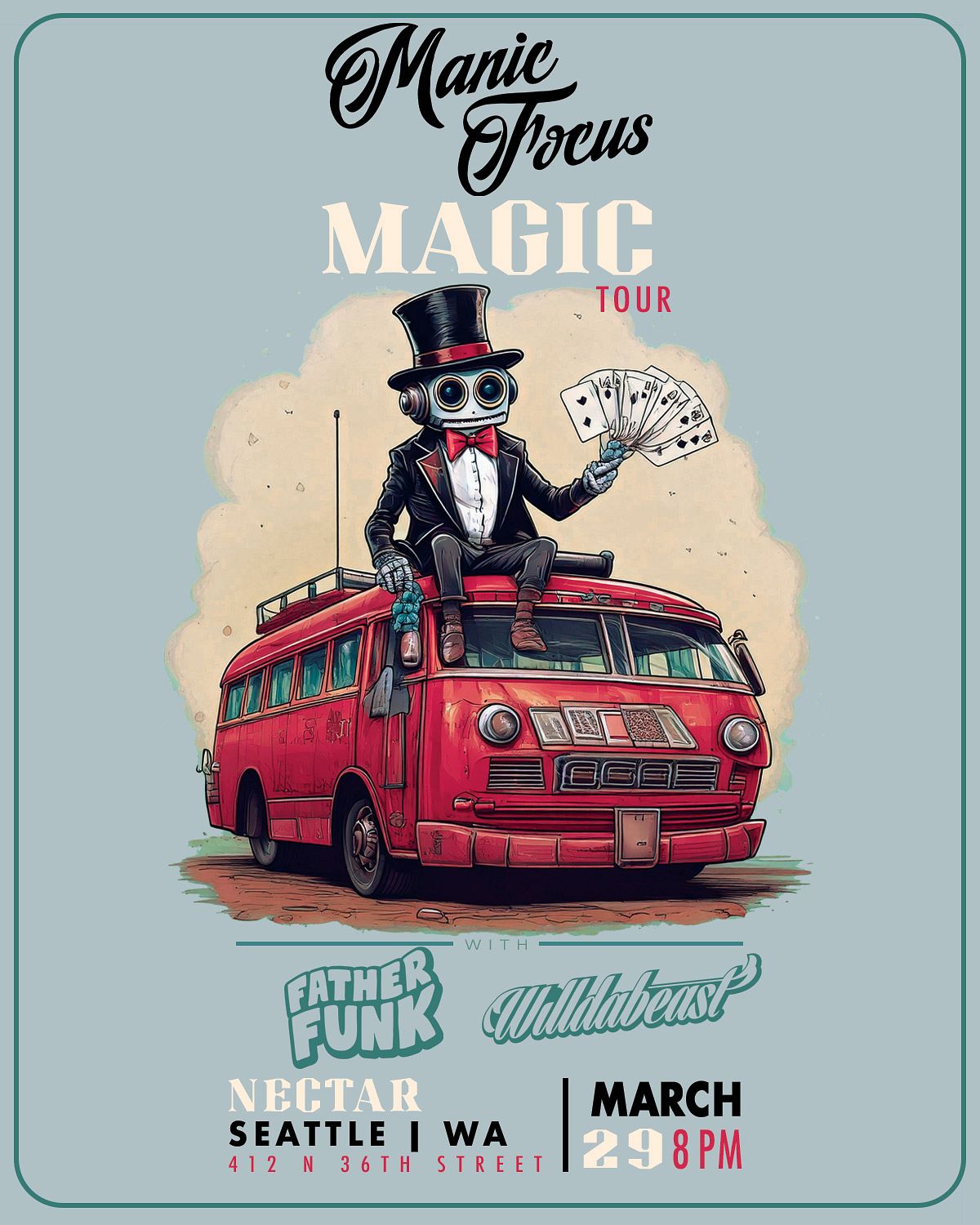 MANIC FOCUS with Father Funk and Willdabeast Tickets at Nectar Lounge ...