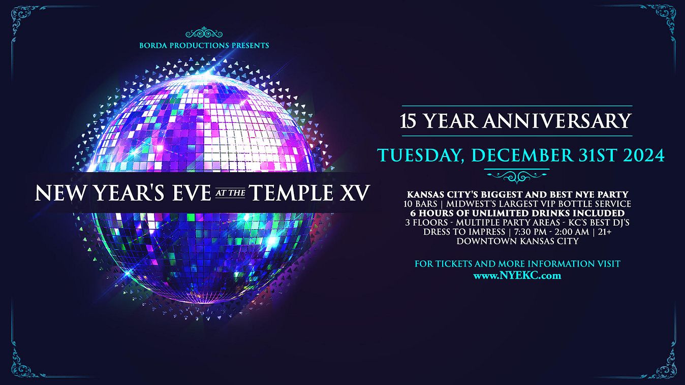 The Temple XV- Kansas City New Year's Eve 2024-25 Tickets at Scottish Rite Temple in Kansas City ...