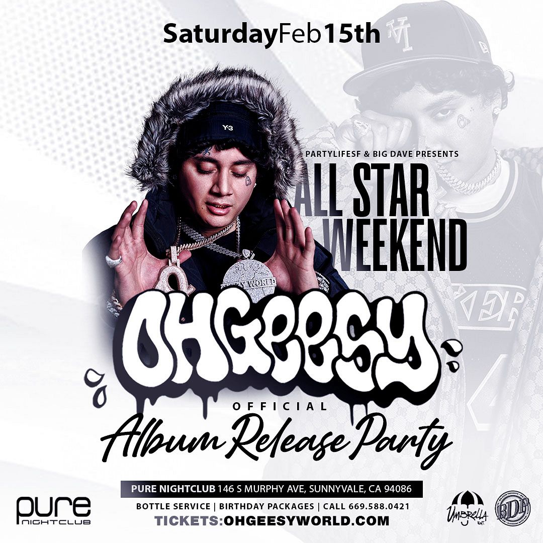 Ohgeesy Tickets at Pure Nightclub in Sunnyvale by Pure Nightclub | Tixr
