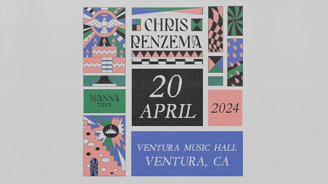 Chris Renzema - Manna Tour Tickets at Ventura Music Hall in Ventura by ...