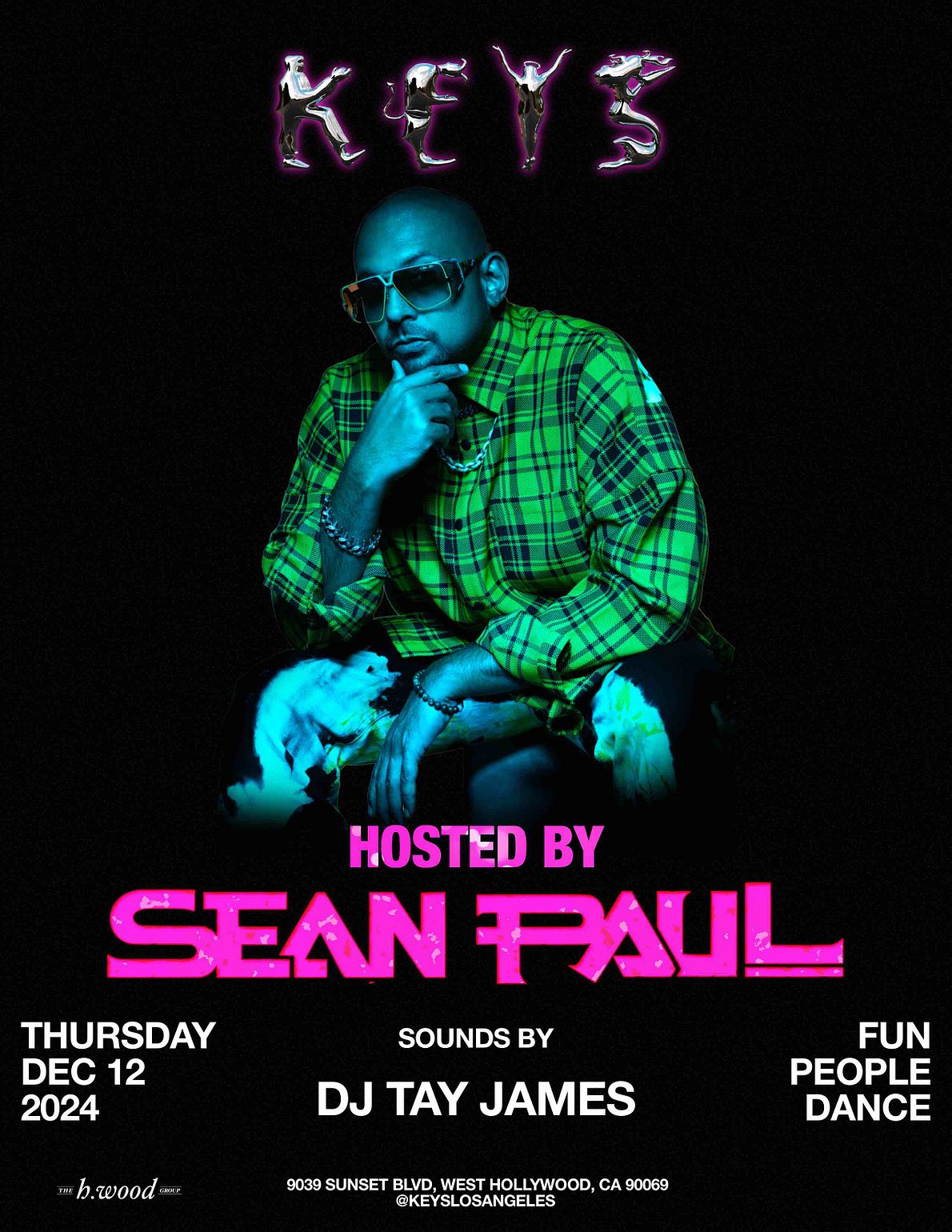 SEAN PAUL with TAY JAMES Tickets at Keys in West Hollywood by Keys Los ...