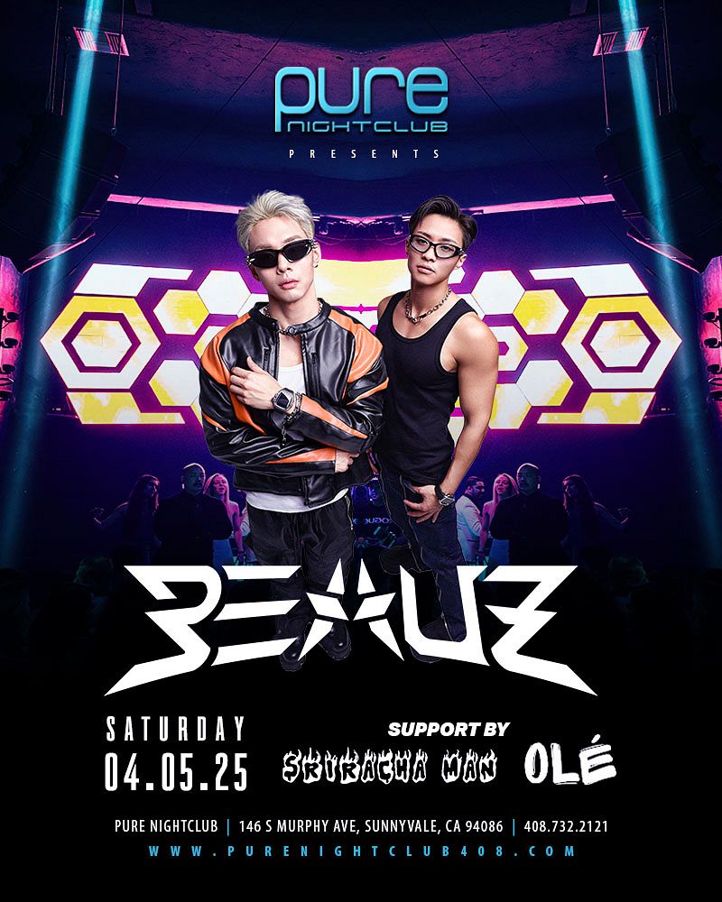Beauz Tickets at Pure Nightclub in Sunnyvale by Pure Nightclub | Tixr
