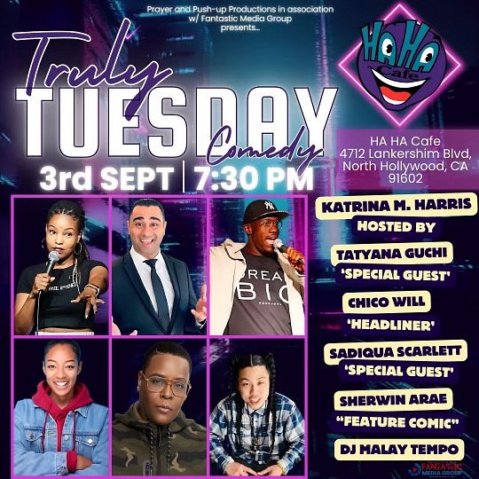 Truly Tuesday Tickets at Ha Ha Comedy Club in Los Angeles by Haha ...