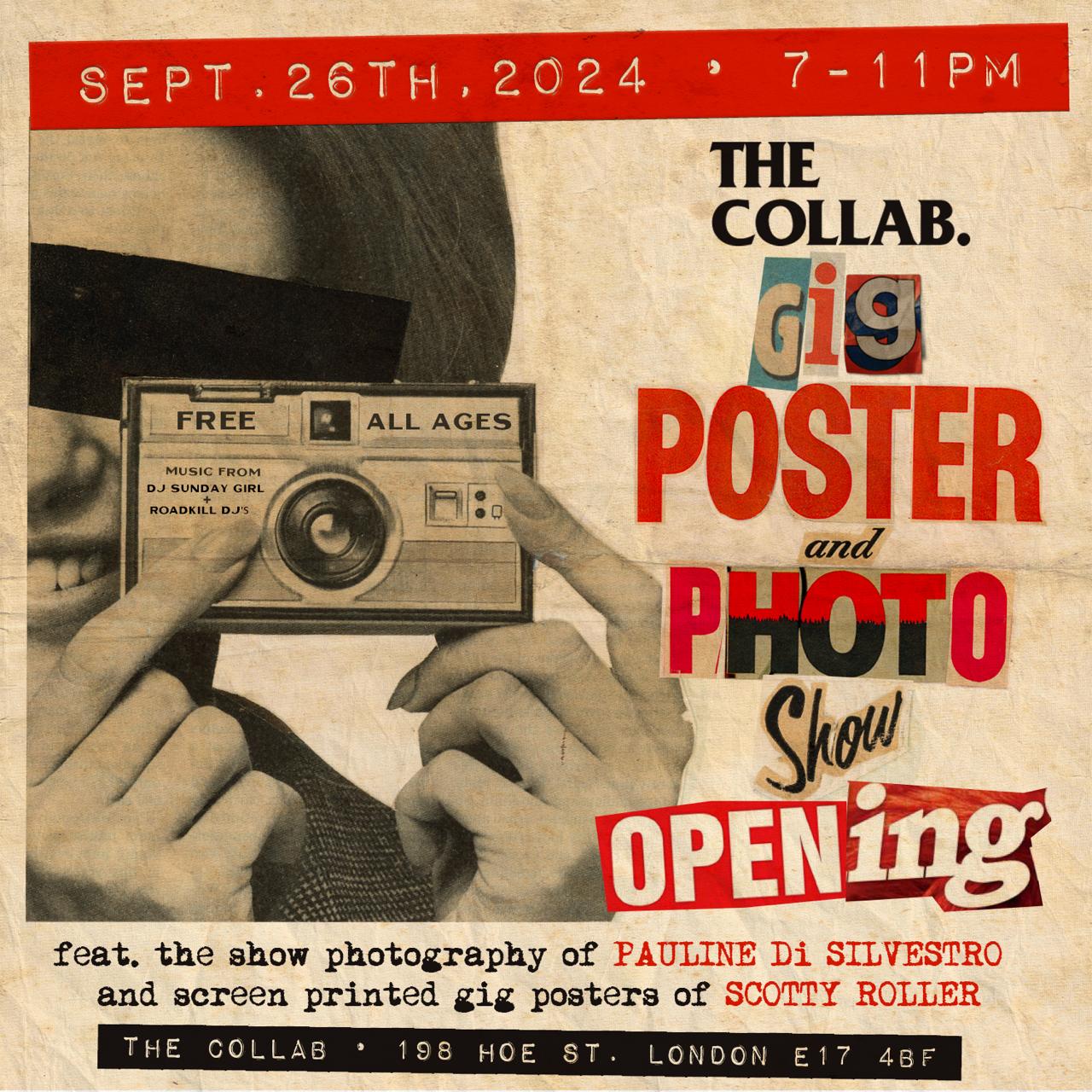 The Collab - Gig Poster & Photo Show Opening Tickets at The Collab. in ...