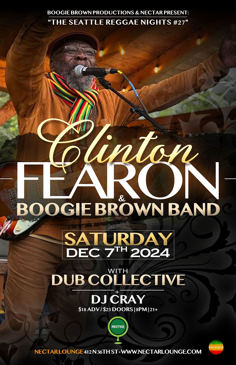 CLINTON FEARON & Boogie Brown Band with Dub Collective and DJ Cray Tickets at Nectar Lounge in ...