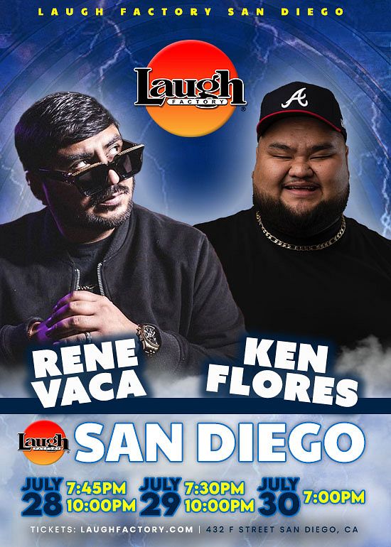 RENE VACA Tickets at Laugh Factory San Diego in San Diego by Laugh Factory San Diego | Tixr