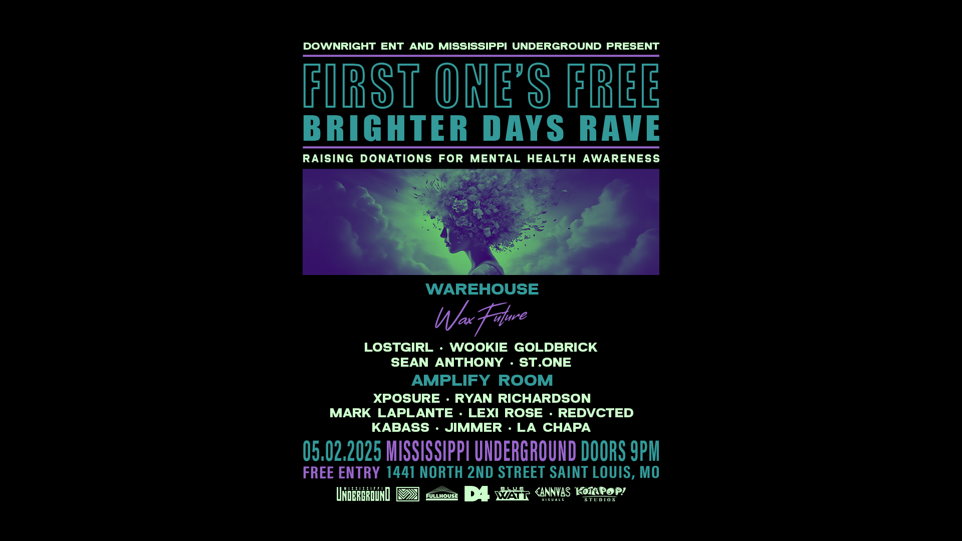 First One's Free: Brighter Days Tickets at Mississippi Underground in ...