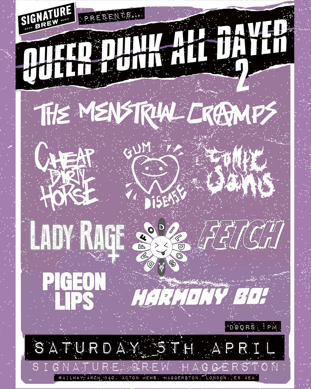 Queer Punk All Dayer 2 | London Tickets at Signature Brew Haggerston in ...