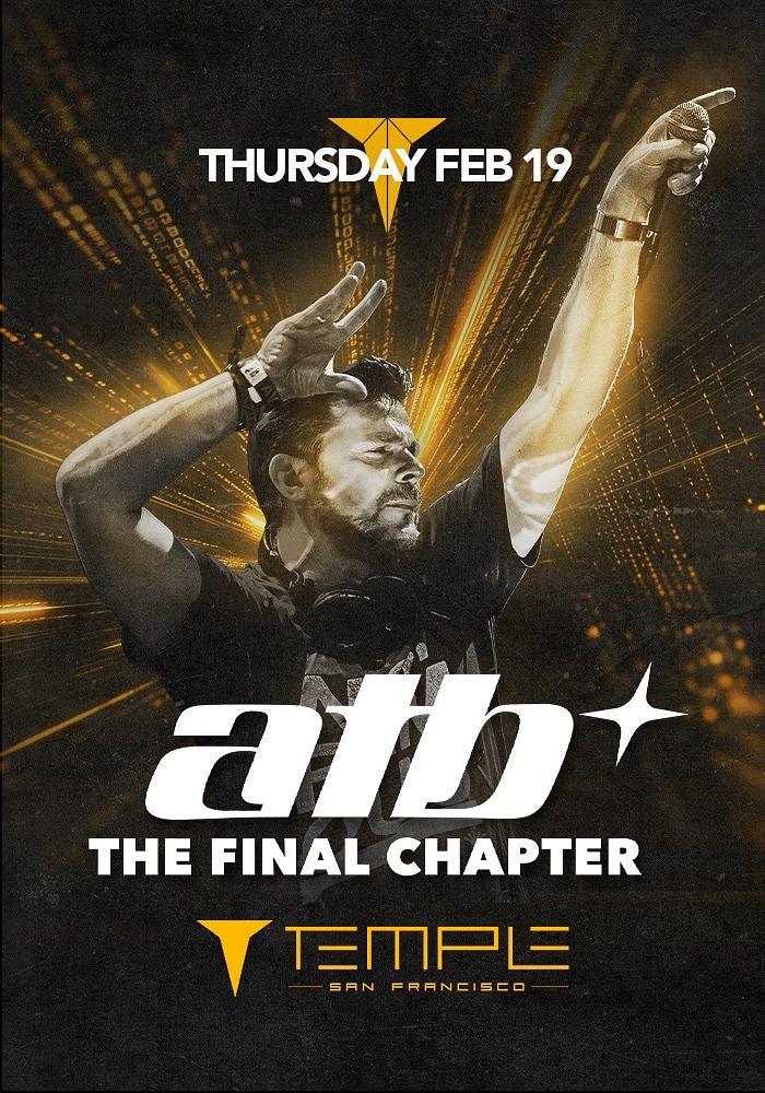 ATB - The Final Chapter Tour Tickets at Temple San Francisco in SF by ...