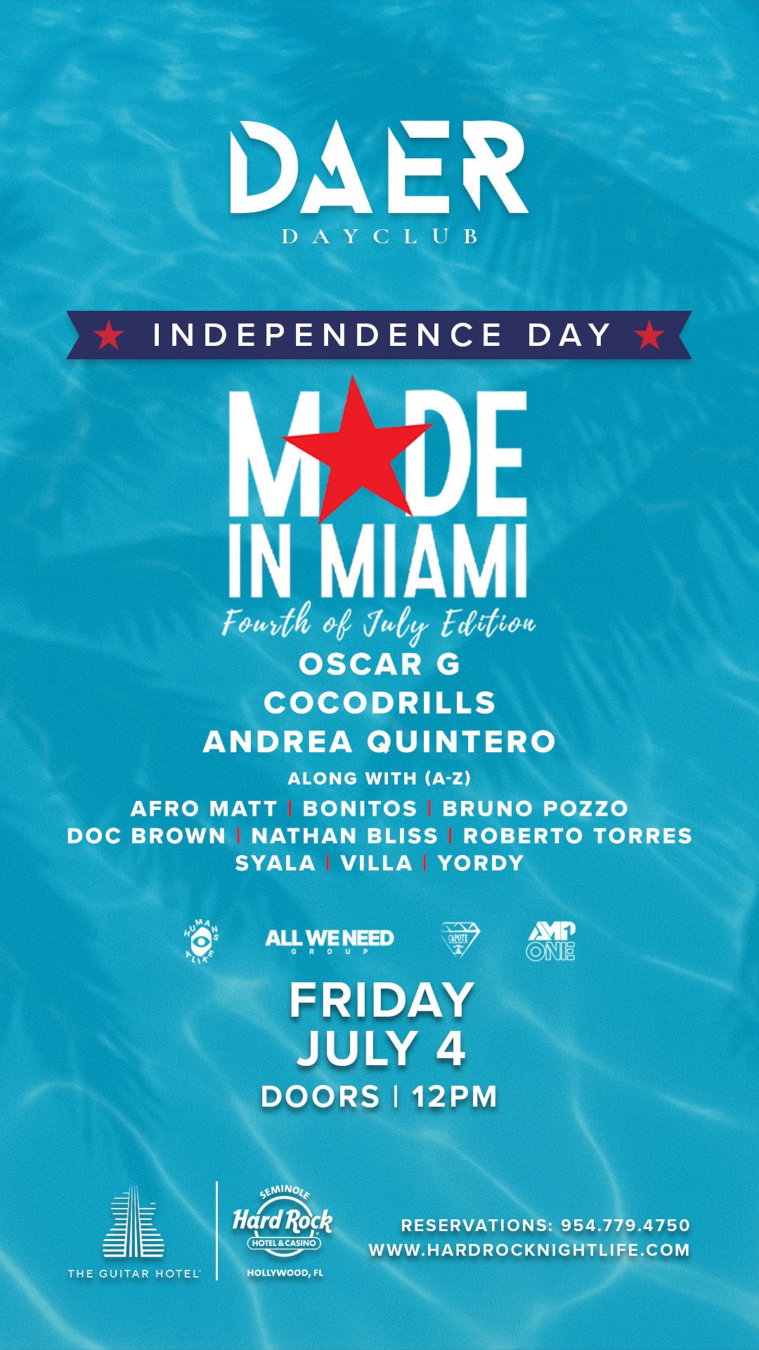 Independence Day Pool Party | DAER Dayclub Tickets at DAER Dayclub ...