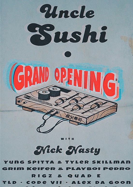 Uncle Sushi "GRAND OPENING" with Nic Nasty, Yung Spitta & Tyler ...