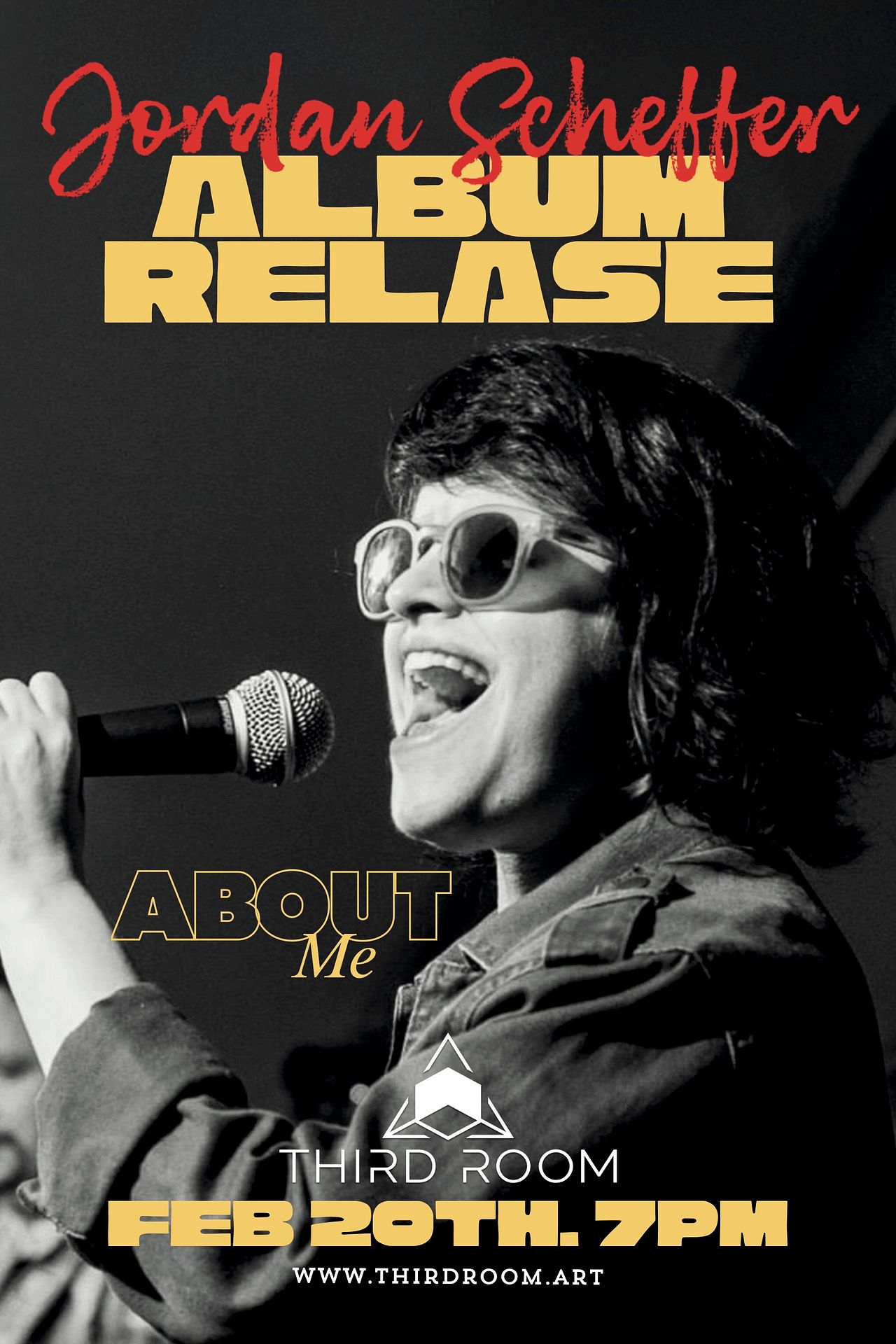 Jordan Scheffer "About Me" Album Release Party Tickets at Third Room in ...