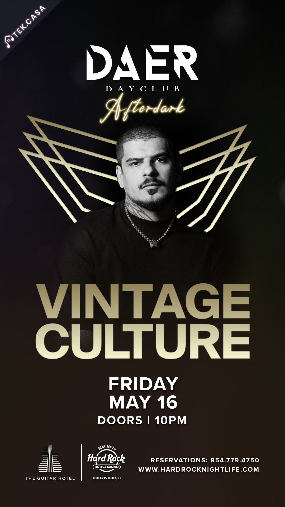 Vintage Culture | DAER Dayclub Afterdark Tickets at DAER Dayclub South ...